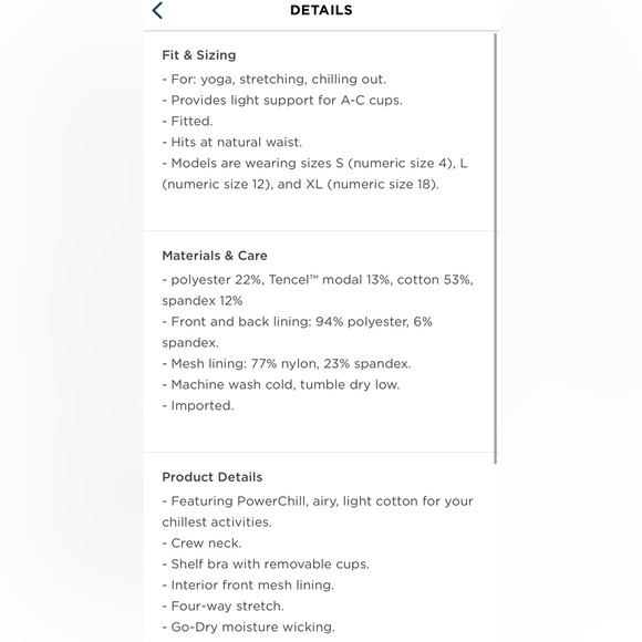 Old Navy | Other | Nwt Longline Light Support Power Chill Sports Bra | Poshmark